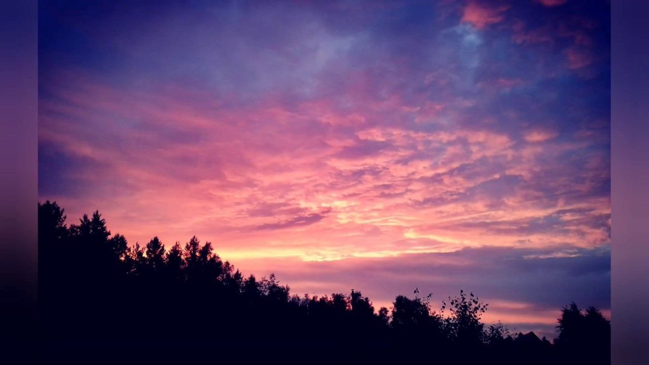 Небо за один вечер Красиво #небо  #вечер #красиво #sky #evening #beautiful