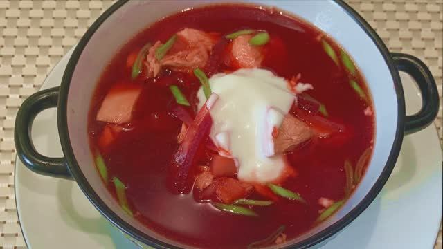 Диетический борщ на курице