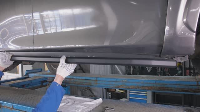 Установка порогов BMS URBAN для Ниссан Патрол Y62 (2 шт.)