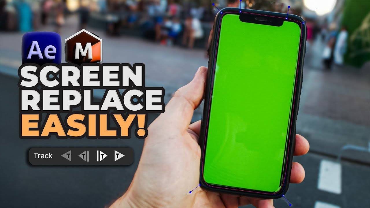 After Effects 2025 + Mocha. Безупречное отслеживание экрана и замена