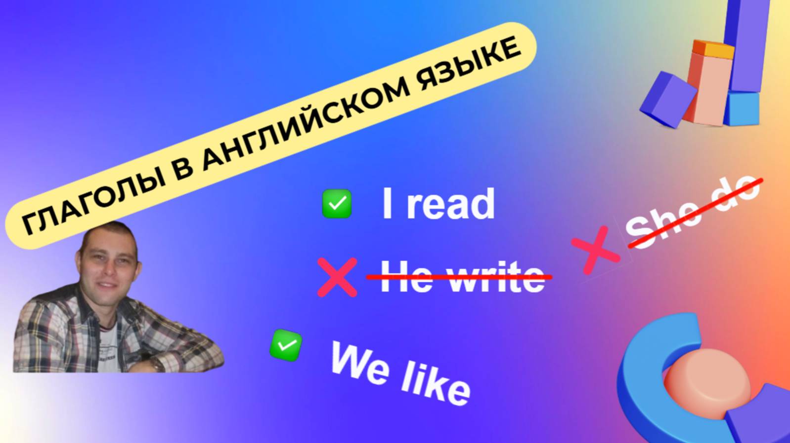 ГЛАГОЛЫ В АНГЛИЙСКОМ ЯЗЫКЕ. УРОК АНГЛИЙСКОГО ДЛЯ НАЧИНАЮЩИХ