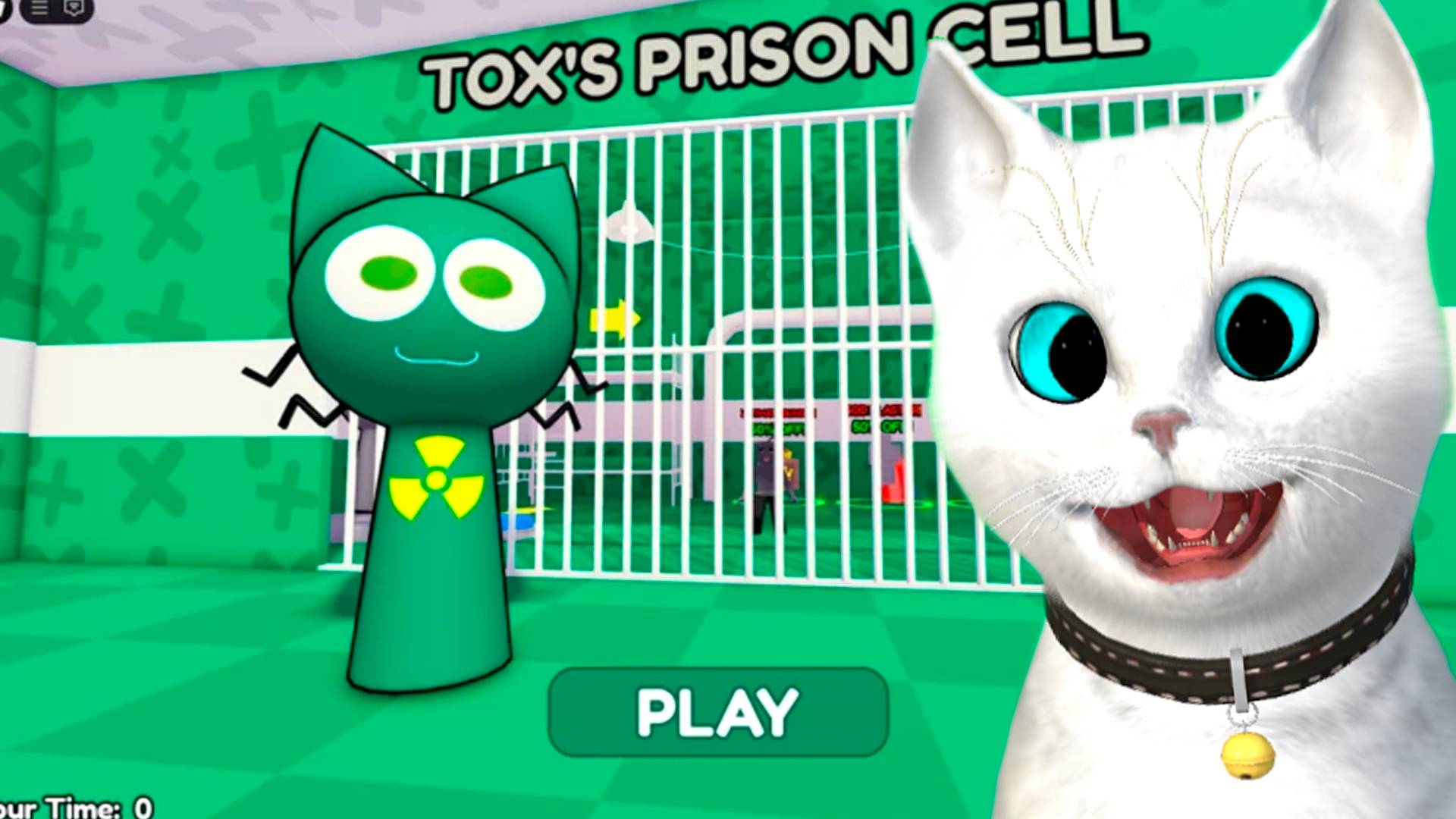 РОБЛОКС ПОБЕГ ОТ ТОКСИЧНОГО СПРУНКИ КОТЁНОК КРОНОС