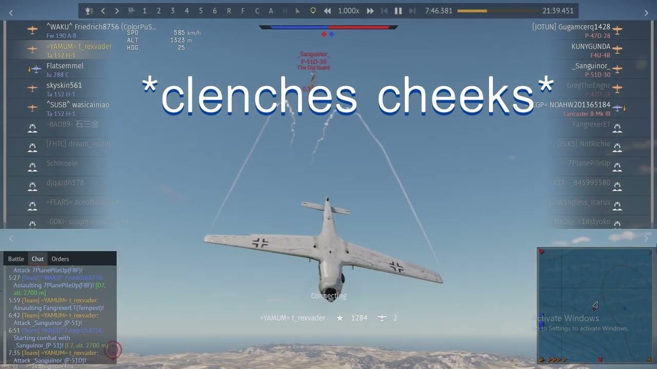 (АНГЛ) Та-152 (Н1) — Охотник за бомбардировщиками — Геймплей WarThunder самолетов