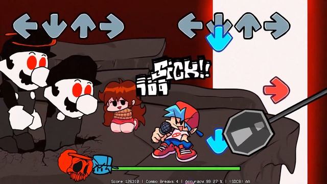 Friday Night Funkin' - МЕГА БАТЛ + РИТМ АРКАДА  FNF VS. Tricky Mod