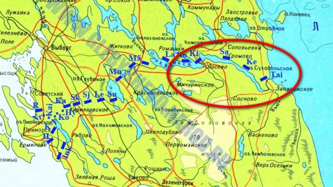 Линия Маннергейма. Укрепрайон Тайпале