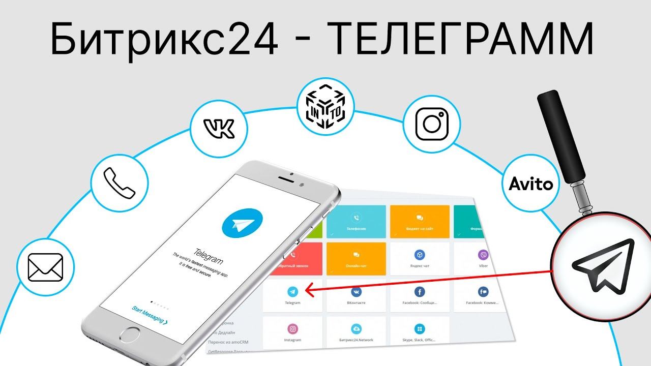 Как подключить Телеграмм к Битрикс24? Телеграмм бот через контакт-центр.