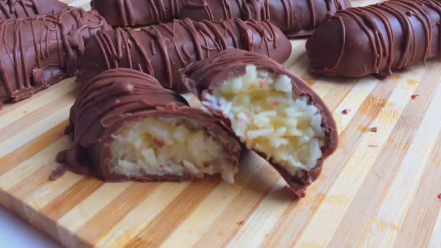 Домашние батончики баунти.