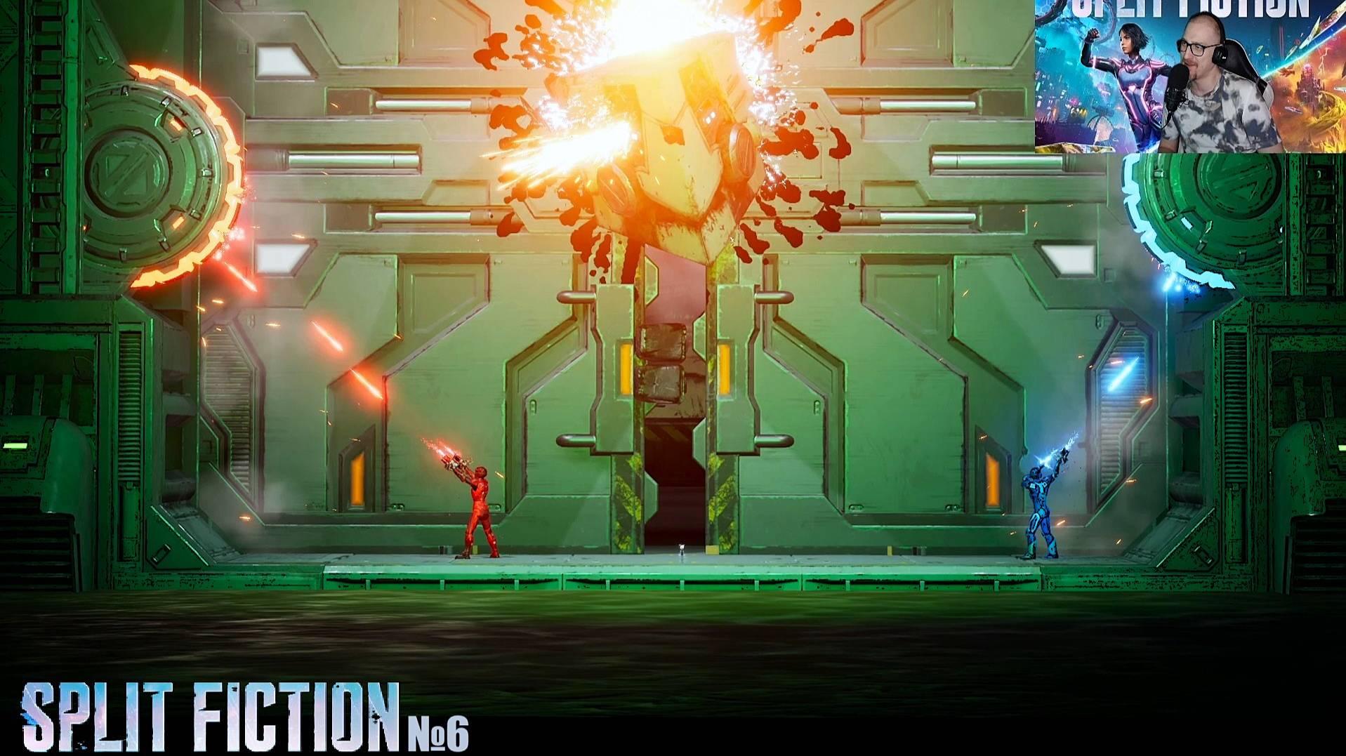 Босс гигантская кибер - черепаха! №6 - coop (Split Fiction)