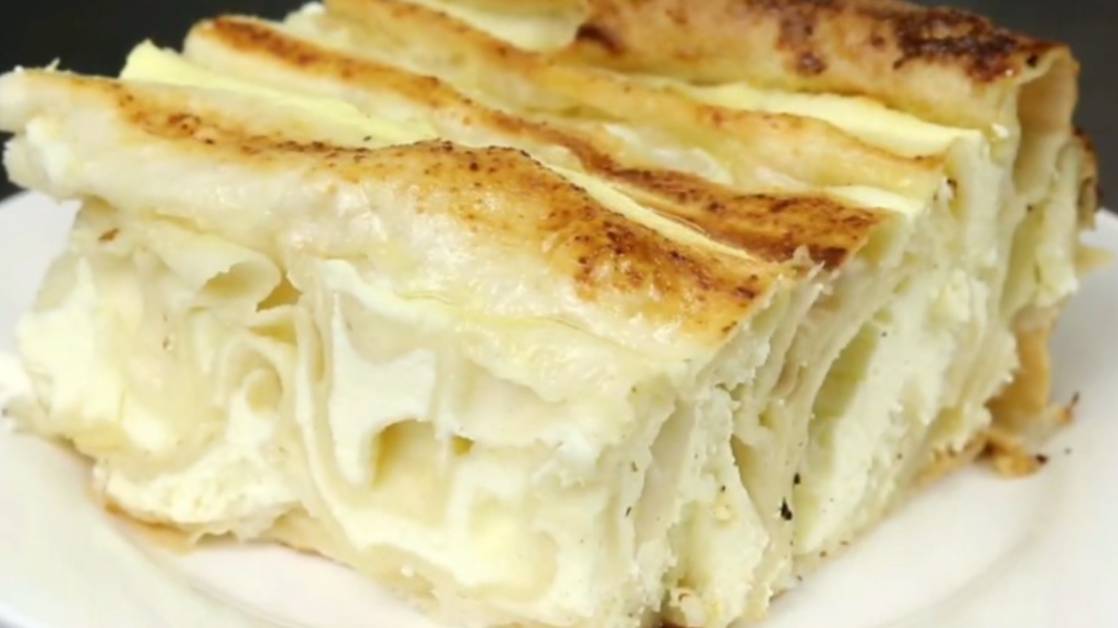 Творожная запеканка с лавашом