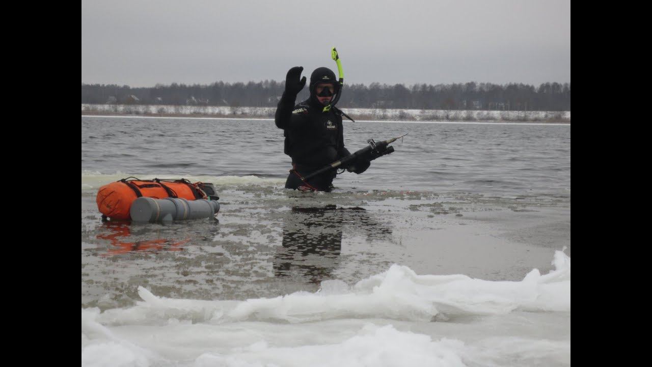 Зимние нырялки или подводная охота зимой.