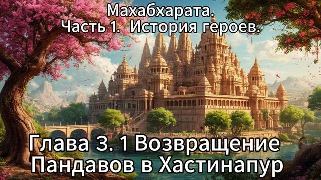 Махабхарата. Часть 1. История Героев. Глава 3.1. Возвращение Пандавов в Хастинапур
