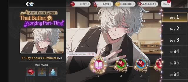 WHB: That Butler, Working Part-Time Event Story / Part II Episodes 1-2