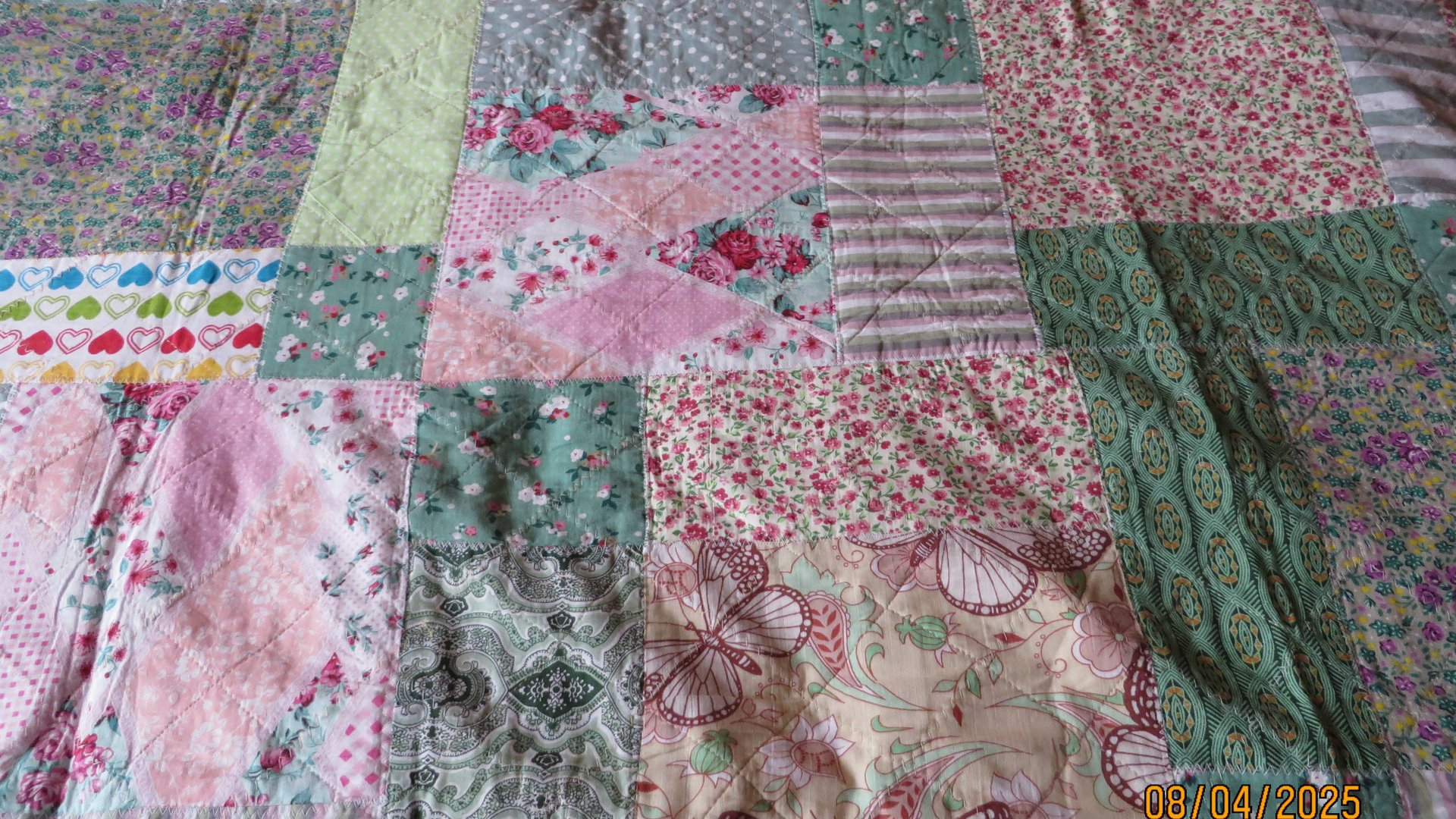 Покрывало. Лоскутная графика. (Пэчворк).