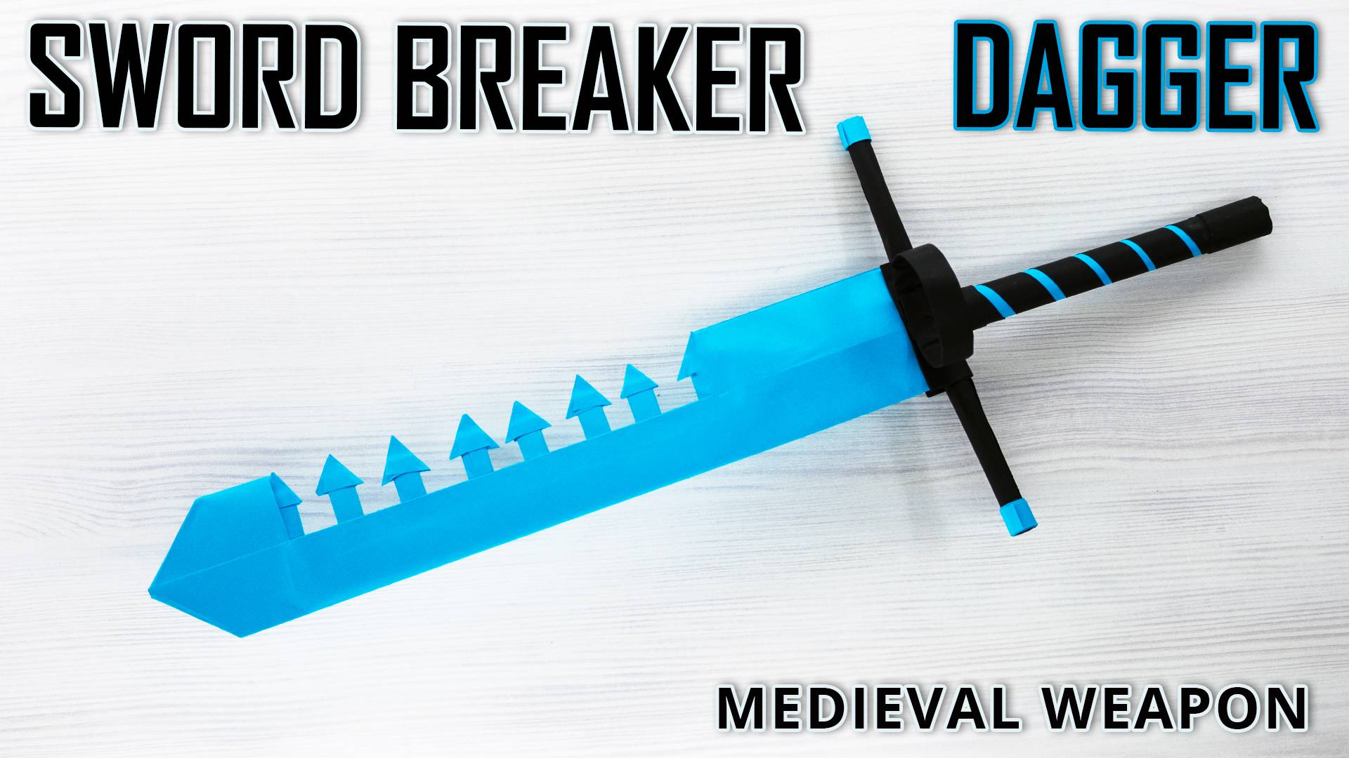 МЕЧЕЛОМ из бумаги - легкое средневековое оружие!