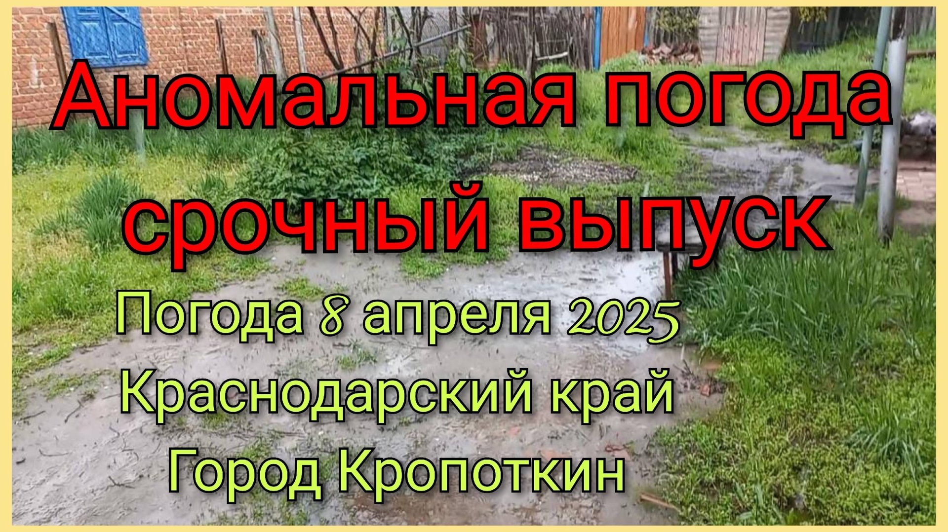 Погода 8 апреля 2025 Краснодарский край город Кропоткин
