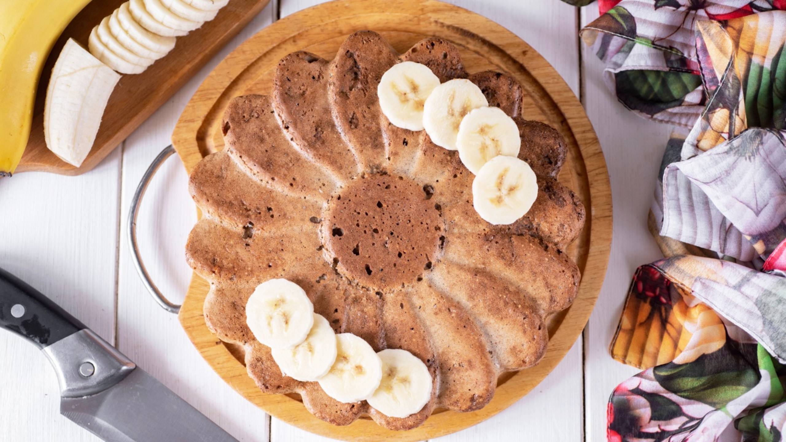 🥮 Диетический пирог из овсянки и банана