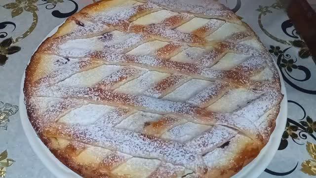 Песочный пирог с творогом и ягодами.mp4