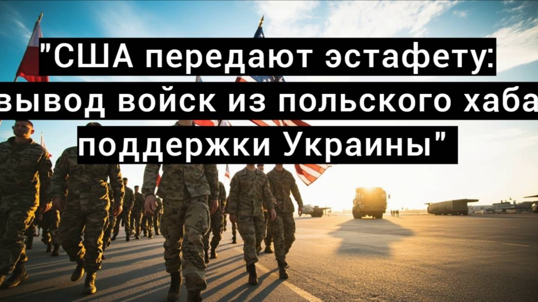 "США передают эстафету: вывод войск из польского хаба поддержки Украины"