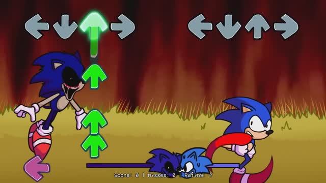 Соник в FNF! Противостоишь самому себе! — Friday Night Funkin'