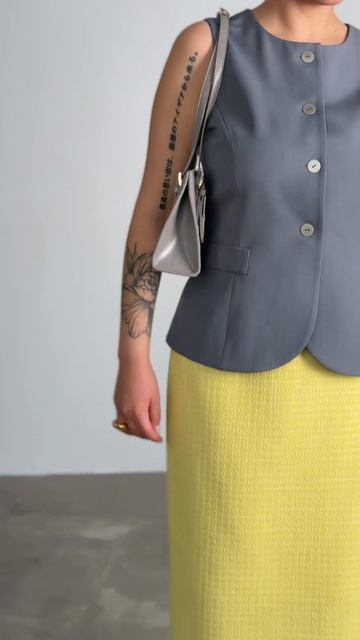 PLUS SIZE  SS 1/25. Жилет Б5657, Юбка Б4601