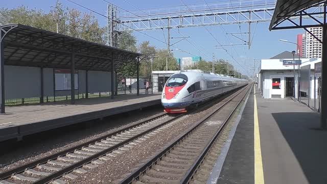 Электропоезд ЭВС1-08 "Сапсан" (ТЧ-10) поезд №755А Санкт-Петербург - Москва.