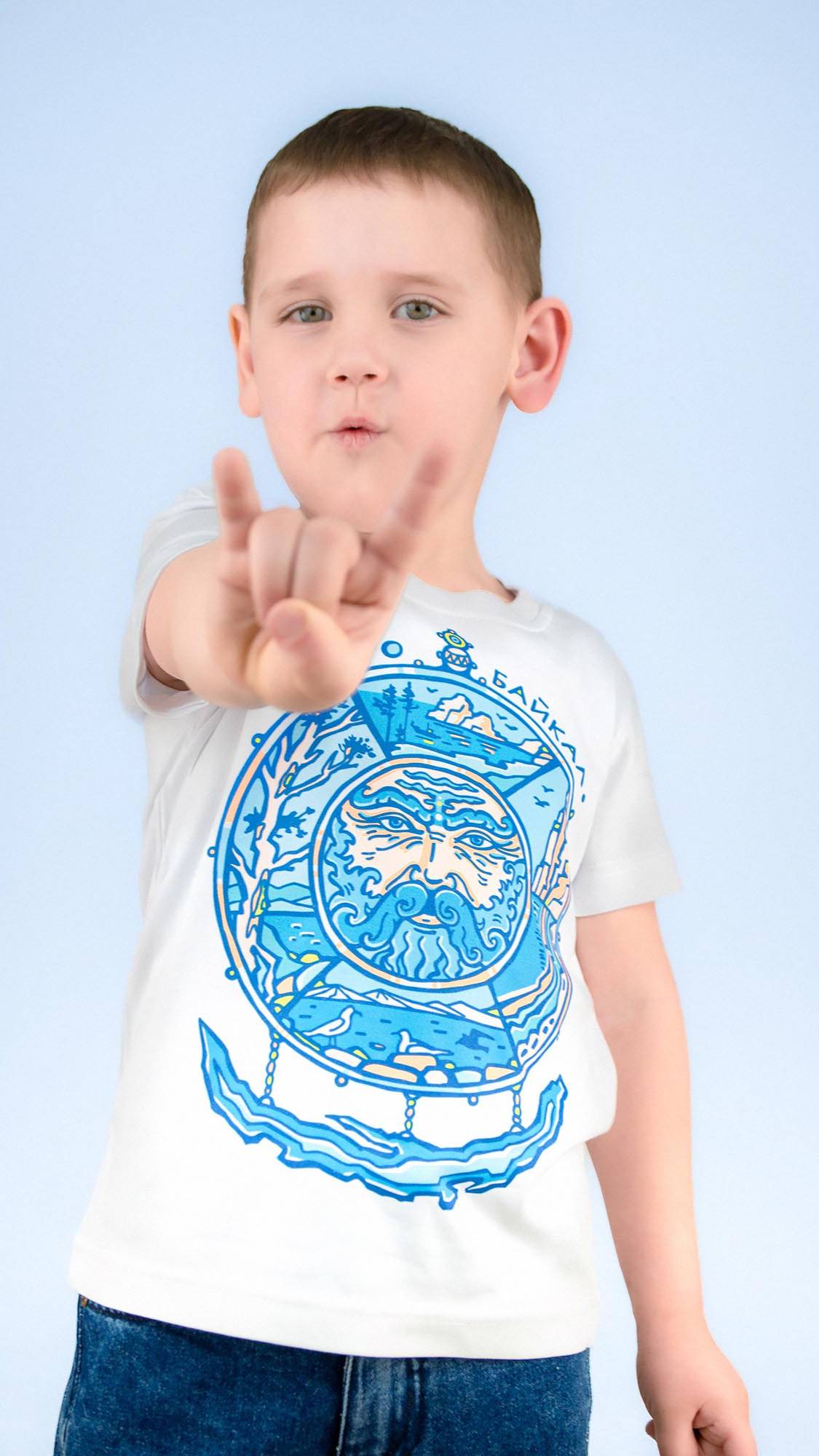 Футболка детская двусторонняя ХРАНИТЕЛЬ БАЙКАЛА