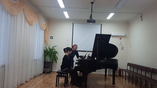 Коровина Светлана Викторовна. Открытый урок с Елисеевой Миланой. Лешгорн Этюд 24