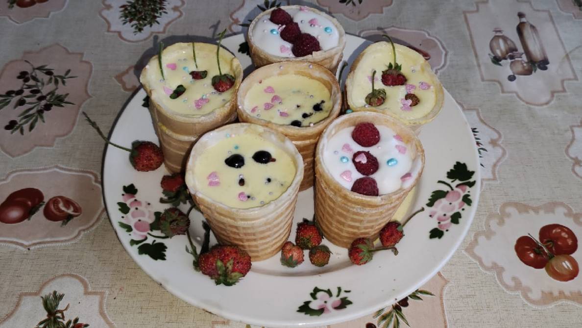 Что приготовить ВКУСНЕНЬКОГО??ЭТОТ Рецепт для тех, кто привык удивлять!Фруктовый десерт с мороженным