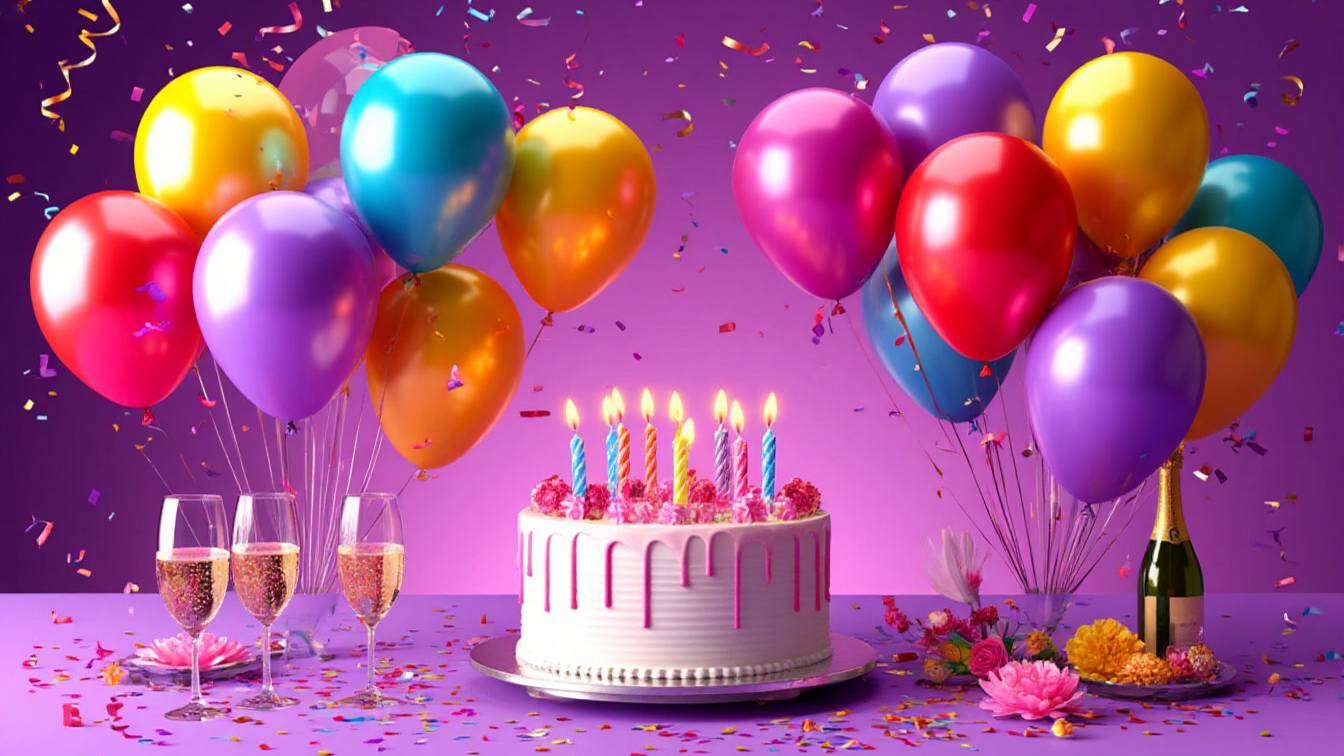 Музыкальная открытка Поздравление С Днем рождения в апреле