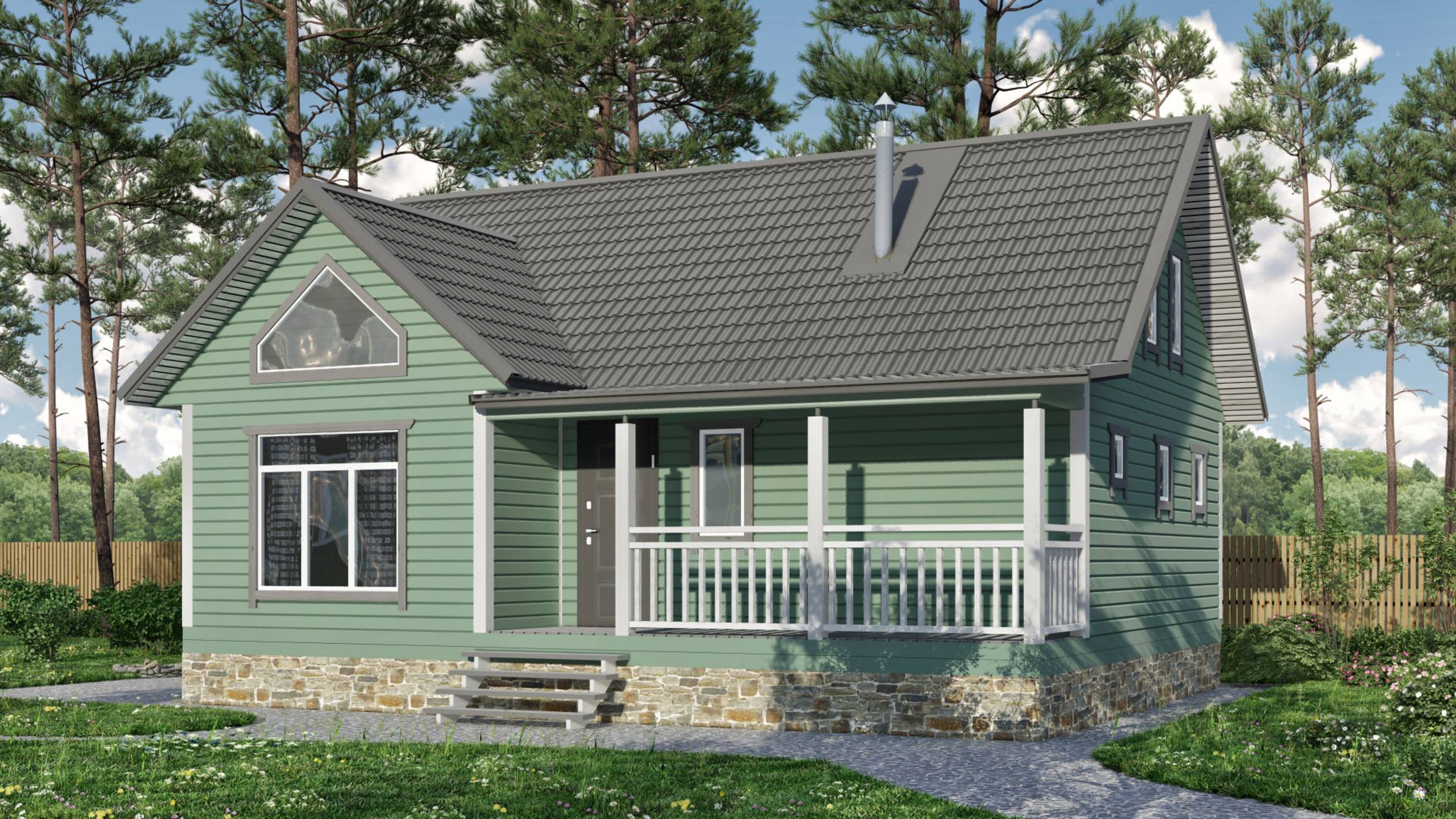 Проект дом-баня