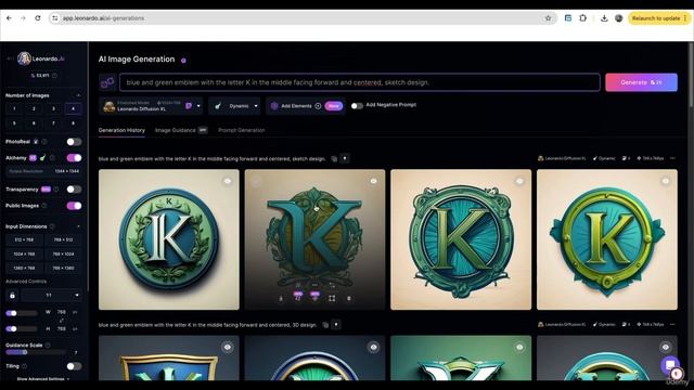 23. Making Logos with Leonardo AI