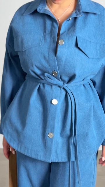 PLUS SIZE  SS 1/25. Рубашка Б2614, Джинсы Б7505
