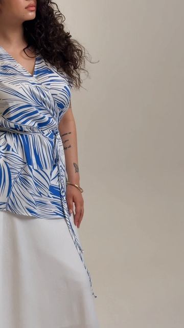PLUS SIZE  SS 3/25. Блузка Б2493, Юбка Б4633