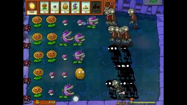 перезалив Растения против Зомби - HARD MODE! ч.1