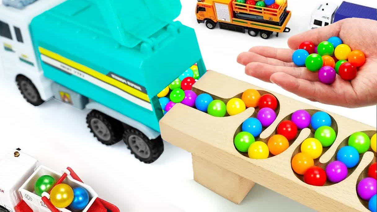 Классный забег ASMR Склон ХАБА и самосвал Экскаватор Скорой помощи Вилочный погрузчик