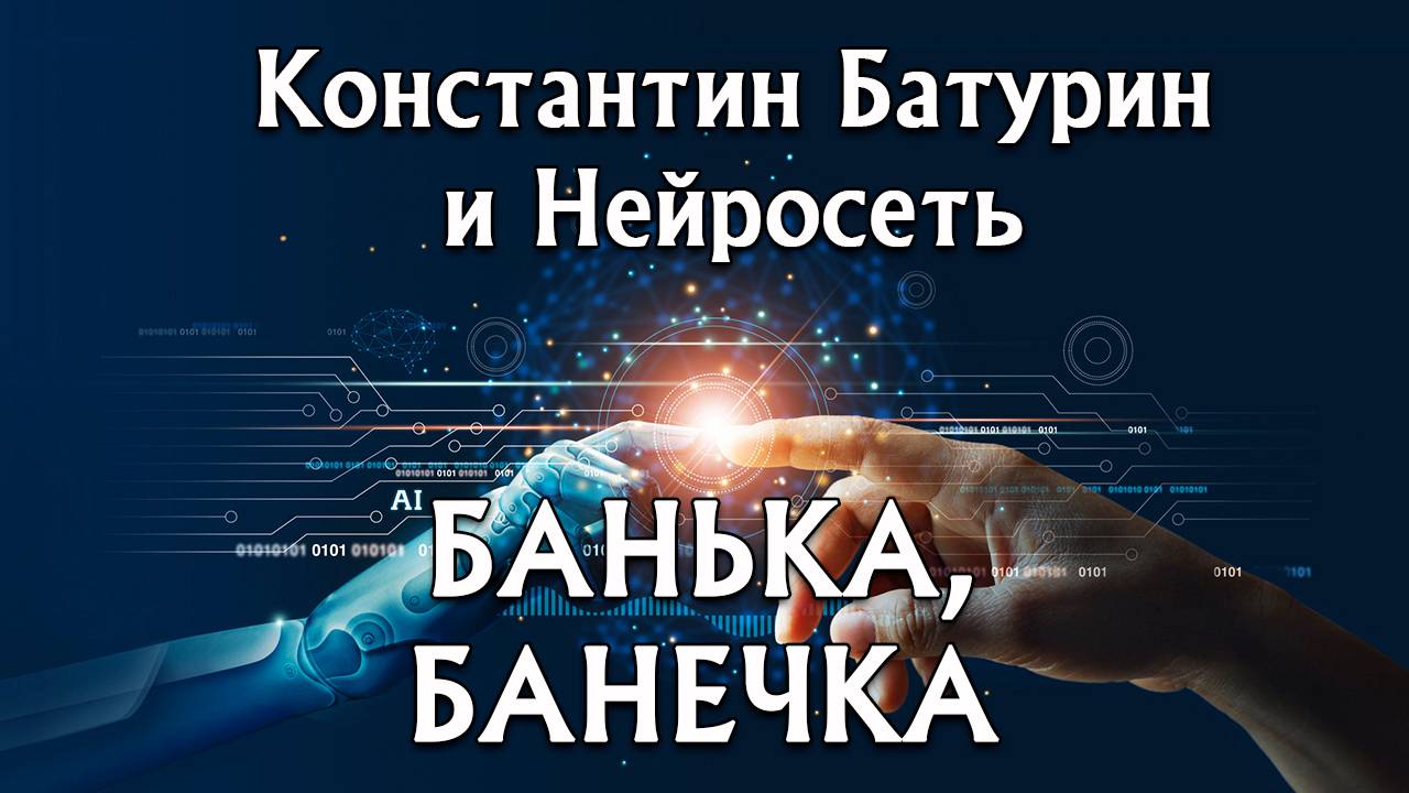 БАНЬКА, БАНЕЧКА - Константин Батурин и Нейросеть