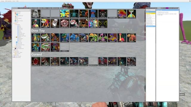 Аккордино против всех игрушек-динозавров Пианозавр Поппи Плейтайм - Garry's Mod