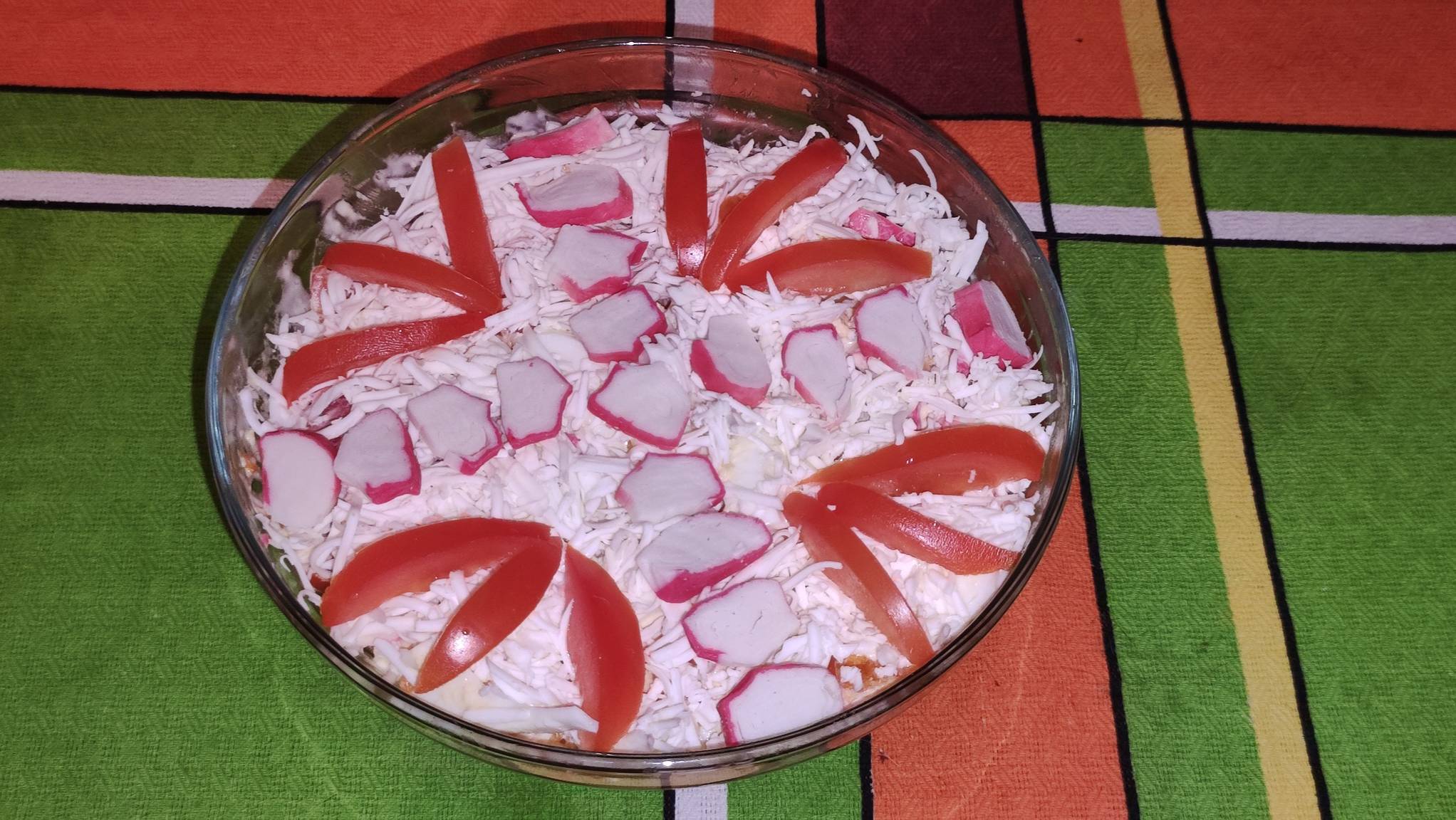 Беру МАНДАРИНЫ и крабовые палочки! Новый салат без риса и кукурузы