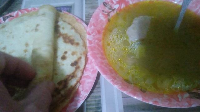 Суп с блинами