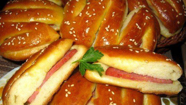 ВСЕ ОБАЛДЕЛИ когда попробовали!!! ПИРОЖКИ С КОЛБАСОЙ и на завтрак и на перекус