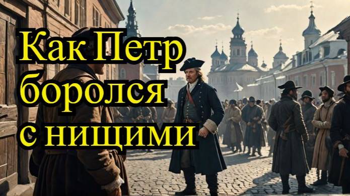 А вы знаете Как Петр I с нищими боролся. И почему наказывал тех, кто раздавал милостыню?