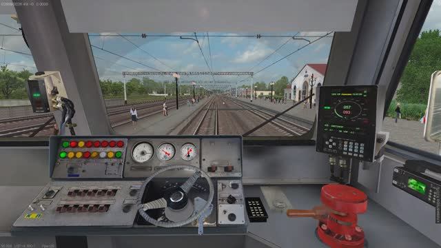 ZDSimulator, ЭПЛ2Т + ZTE v. 3.7 (тест на станции Акимовка)