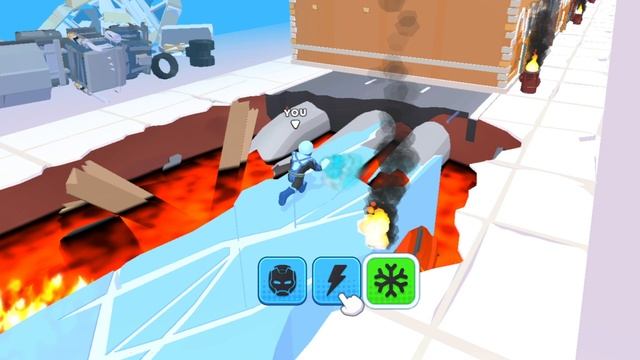 Прохождение препядствий! ГЕРОИ ПРОХОДЯТ ТРАССУ 🏃♂️🚗🚲🚦 Прохождение игры на Android, iOS