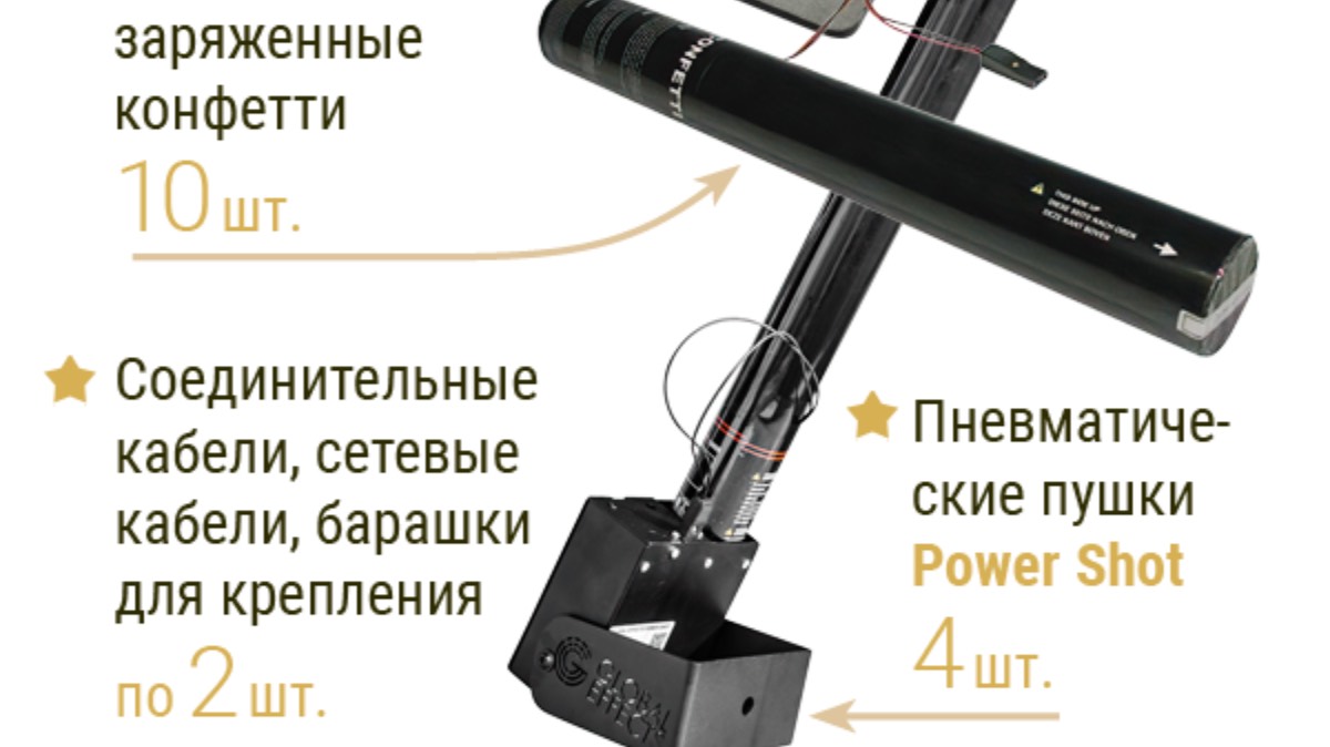 Комплект оборудования GLOBAL EFFECTS "Взрыв эмоций"