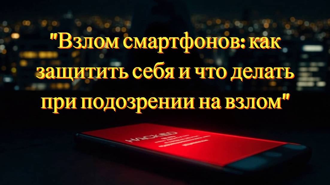 "Взлом смартфонов: как защитить себя и что делать при подозрении на взлом"