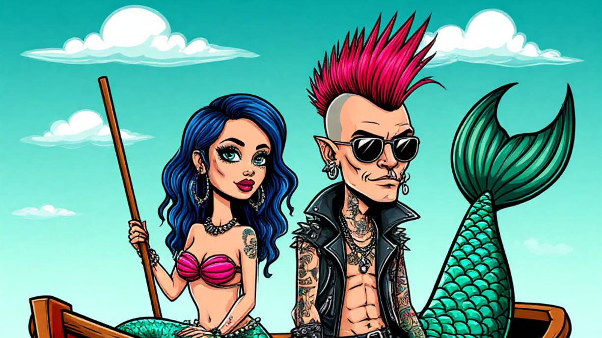 Панки в озере купались