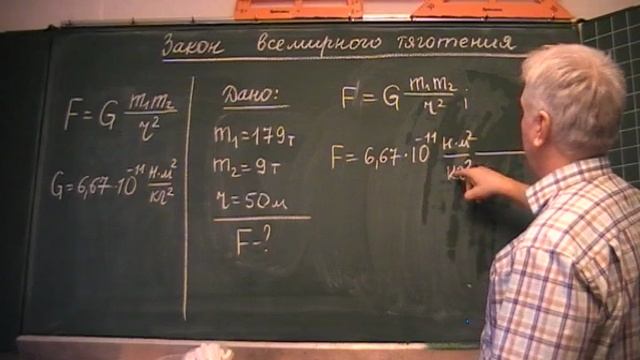 Сила притяжения космической станции