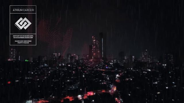 Rainy Night City Ambience with Police Radio - Relaxing Dark Ambient for Focus & Gaming