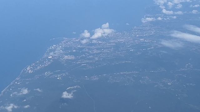 Заход на посадку в Сочи