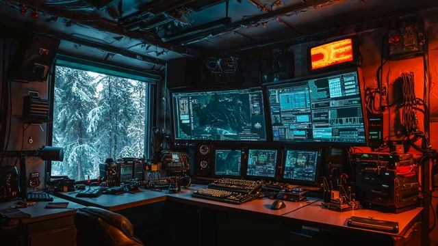 Hidden Winter Outpost in the Snow  Immersive Sci-Fi Ambience for Focus & Sleep 4K